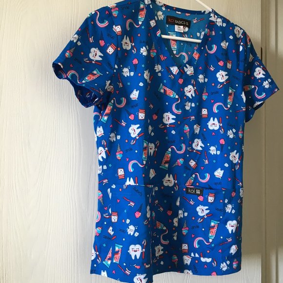 koi | Tops | Koi Basics Womens Dental Scrub Top Size Xs | Poshmark